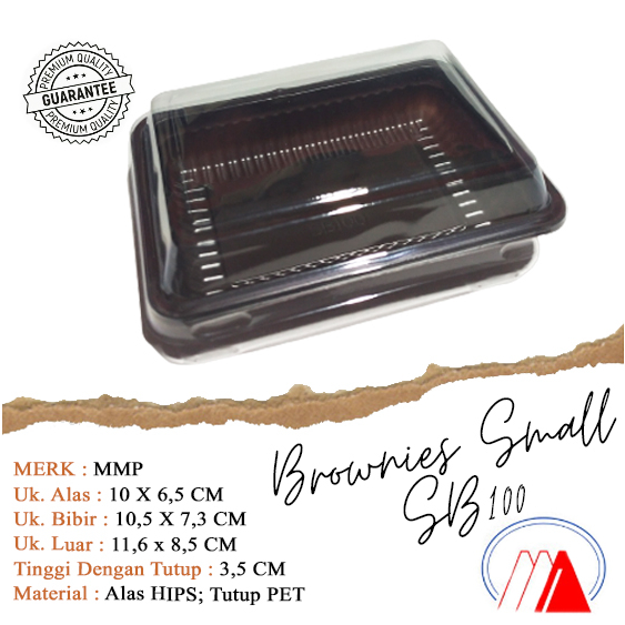 Jual [50 SET] MIKA BROWNIES S / SB 100 / mika brownies kecil / small ...
