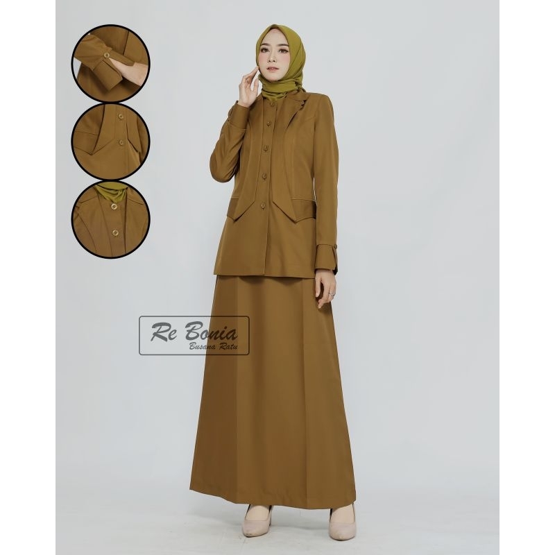 Jual STELAN BLEZER PEMDA TUA ROK A RE BONIA/SERAGAM PNS/SERAGAM GURU/SERAGAM ASN/SERAGAM KANTOR ...