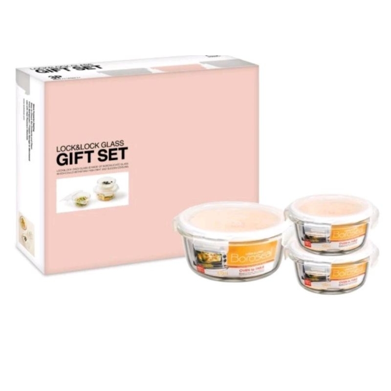 Jual Locknlock Oven Glass Gift Set 3 Pcs | Shopee Indonesia