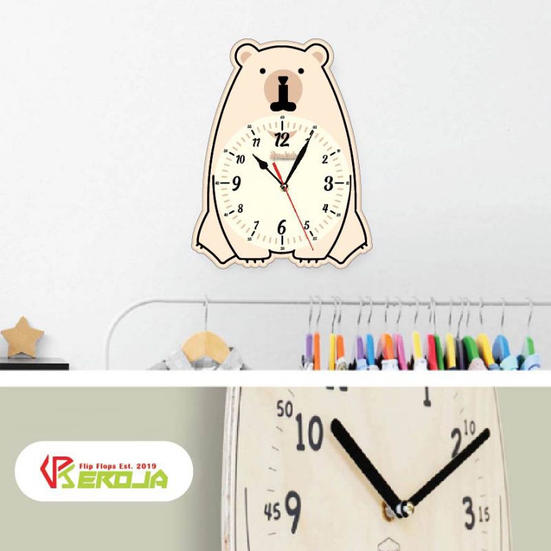 Jual Jam Dinding Anak Silent Movement Jam Dinding Karakter Jumbo Size ...