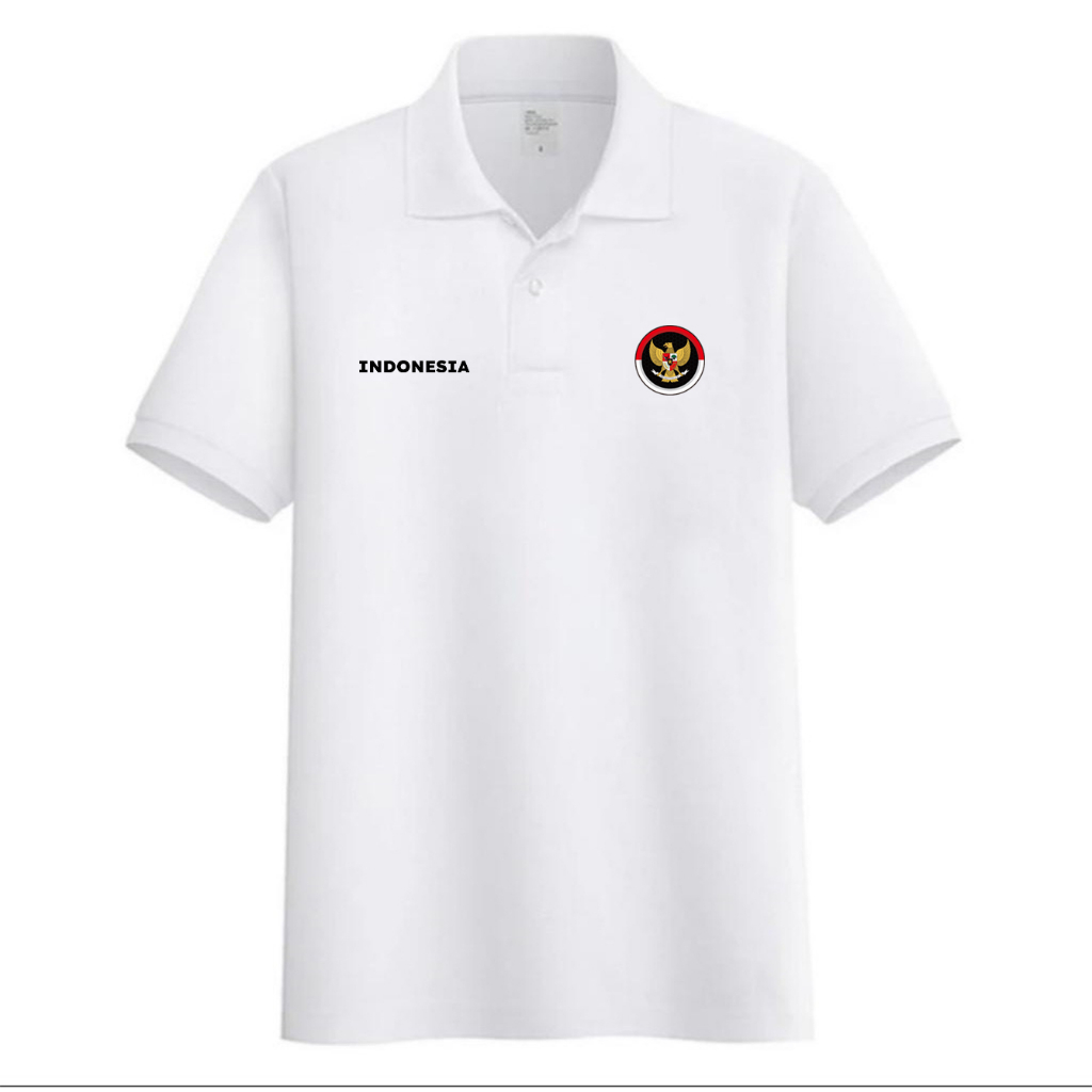 Jual Kaos Kerah PP Full Polos Garuda Indonesia Bendera Merah Putih NKRI ...