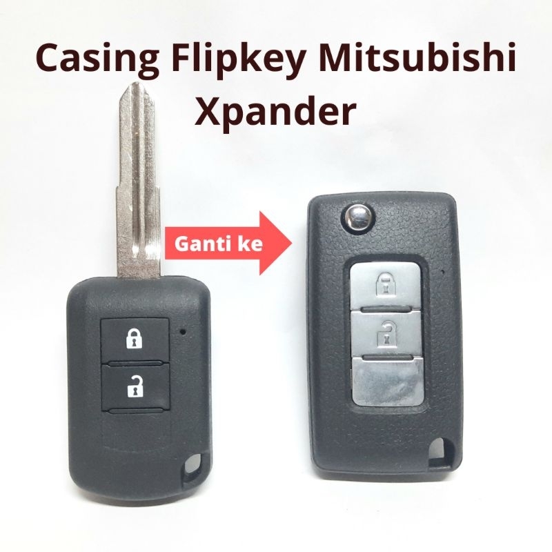 Jual Casing kunci remot lipat/flipkey Mitsubishi xpander pajero new new ...