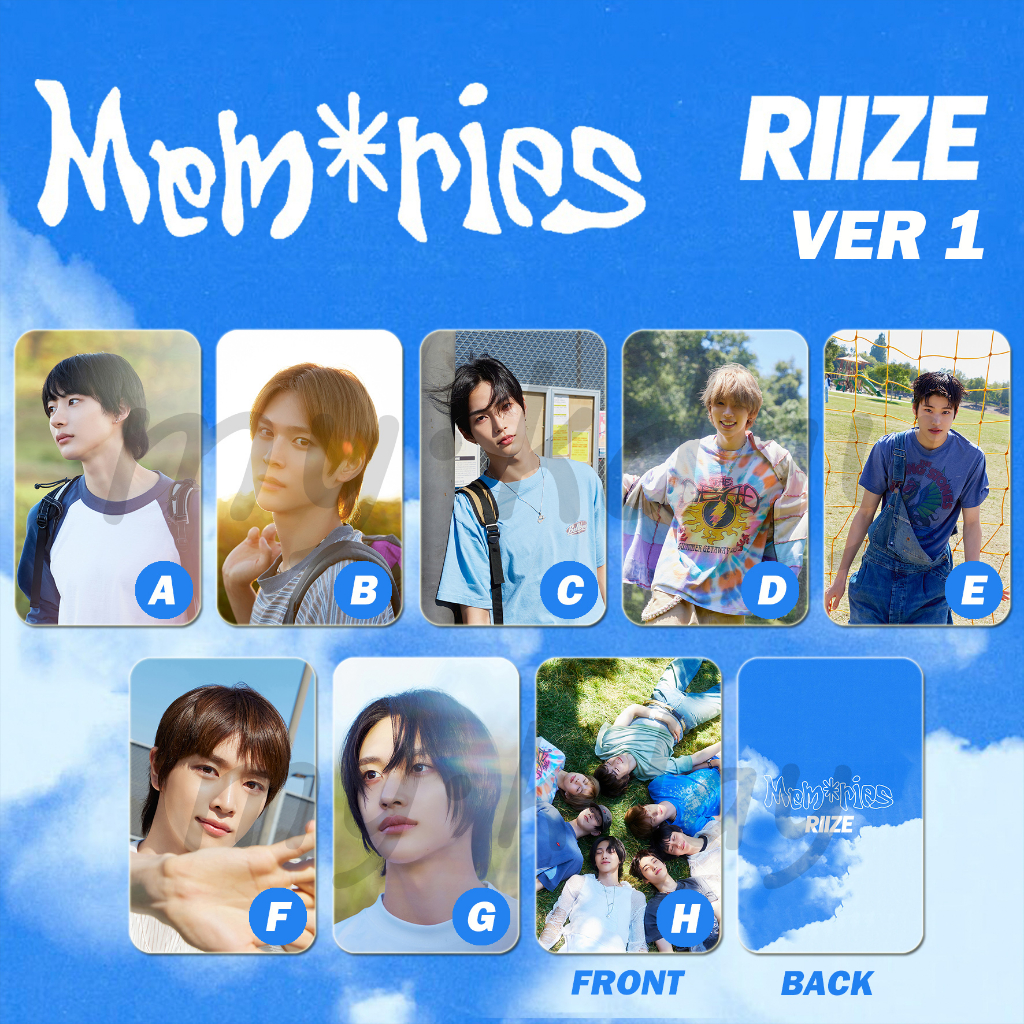 Jual PC-1372, Photocard RIIZE Memories 2 sisi | Shopee Indonesia