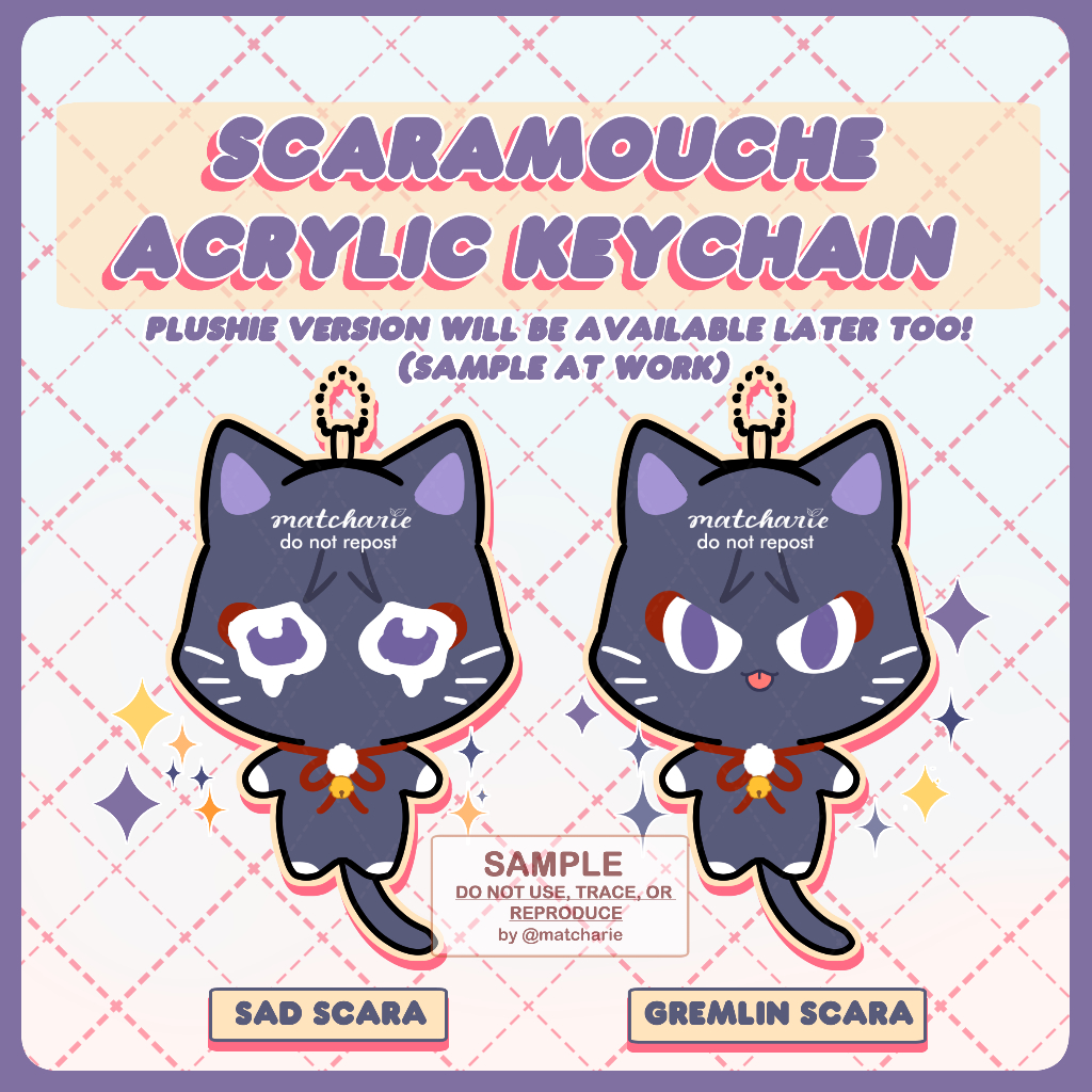 Jual [FAN MADE MERCHANDISE] SCARAMEOW ACRYLIC VERSION KEYCHAIN | Shopee ...