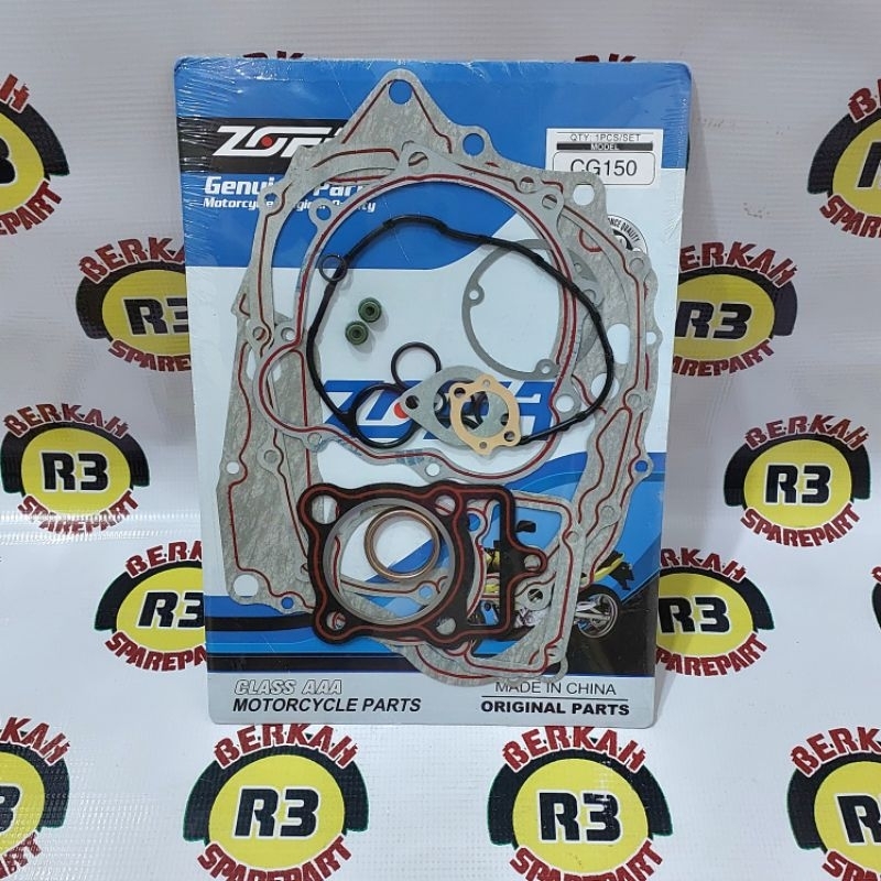 Jual Gasket full set perpak paking Nozomi Kaisar 150cc non radiator motor roda tiga -Sedia ...