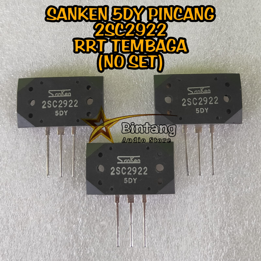 Jual No set / Transistor SANKEN 5DY 2SC 2922 / 2SC2922 Tidak Nempel Magnet | Shopee Indonesia