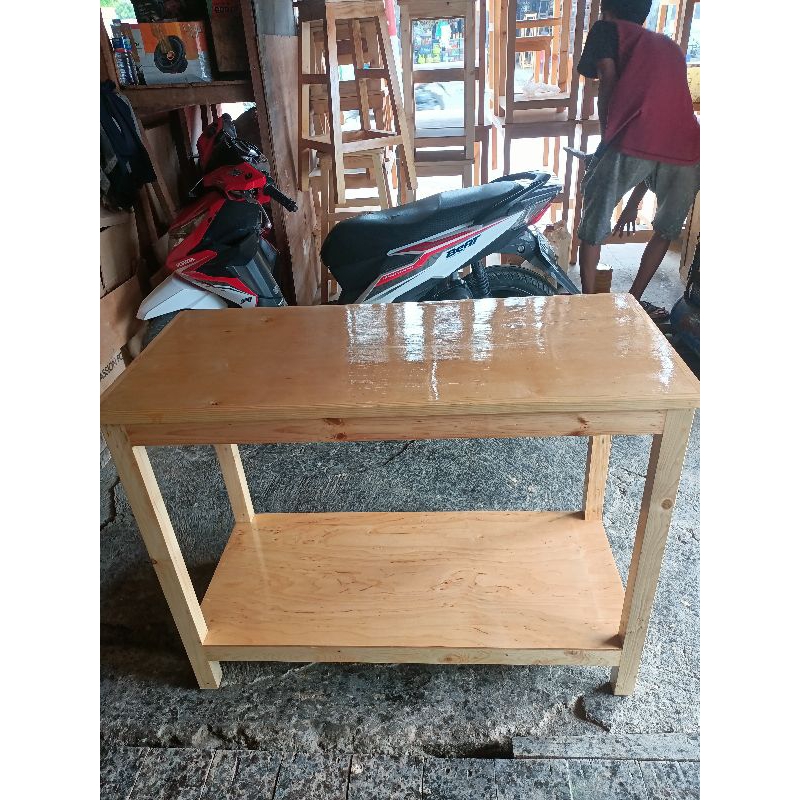 Jual Meja 2 Susun Serbaguna Jatibelanda Ukuran 100x45x75cm | Shopee ...