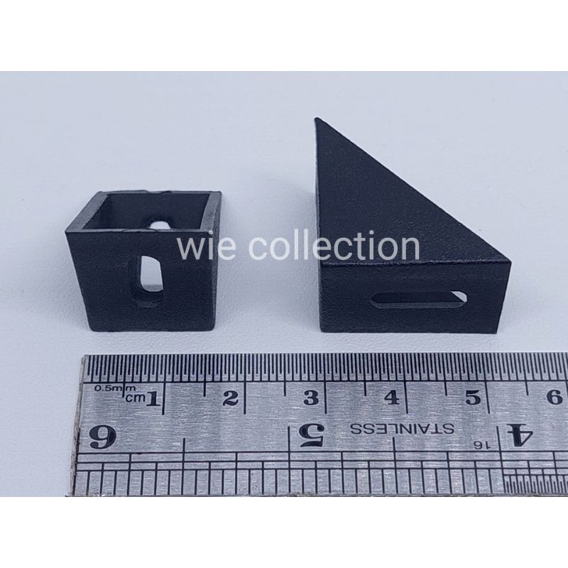 Jual BRACKET CORNER / PLAT SIKU PLASTIK SUDUT SEGITIGA LUBANG / TAHANAN ...