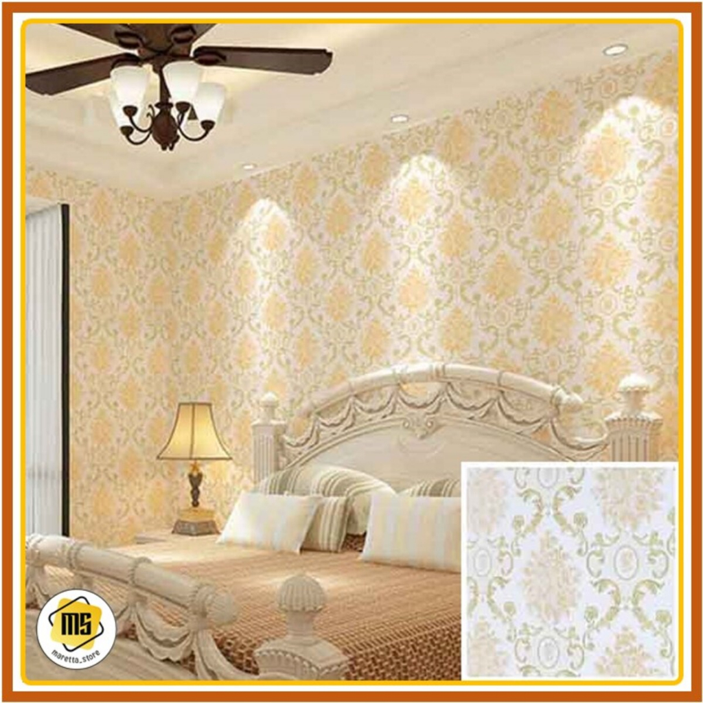 Jual Wallpaper Dinding Motif Batik Klasik Ukuran 45 cm x 8 Meter ...