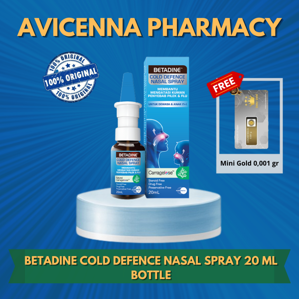 Jual Betadine Cold Defence Nasal Spray Semprot Hidung 20ml | Shopee ...