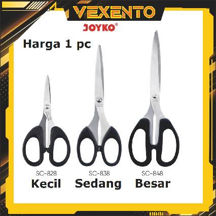 Jual Joyko Scissors Gunting Joyko Kecil Sedang Besar 828 838 848 by Vexento | Shopee Indonesia