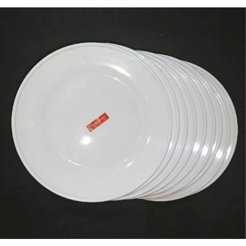 Jual 3 PCS GBUplast Piring ceper semi melamine / piring bulat ceper 7 ...