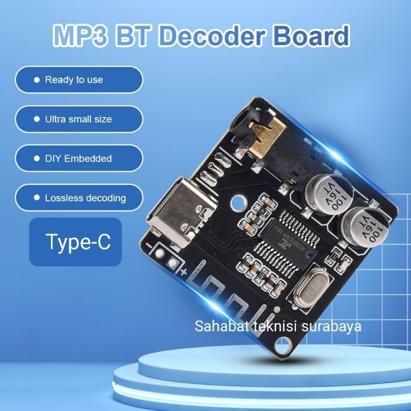 Jual modul bluetooth 5.0 - 4.1 stereo modul bluetooth type C mp3 audio ...