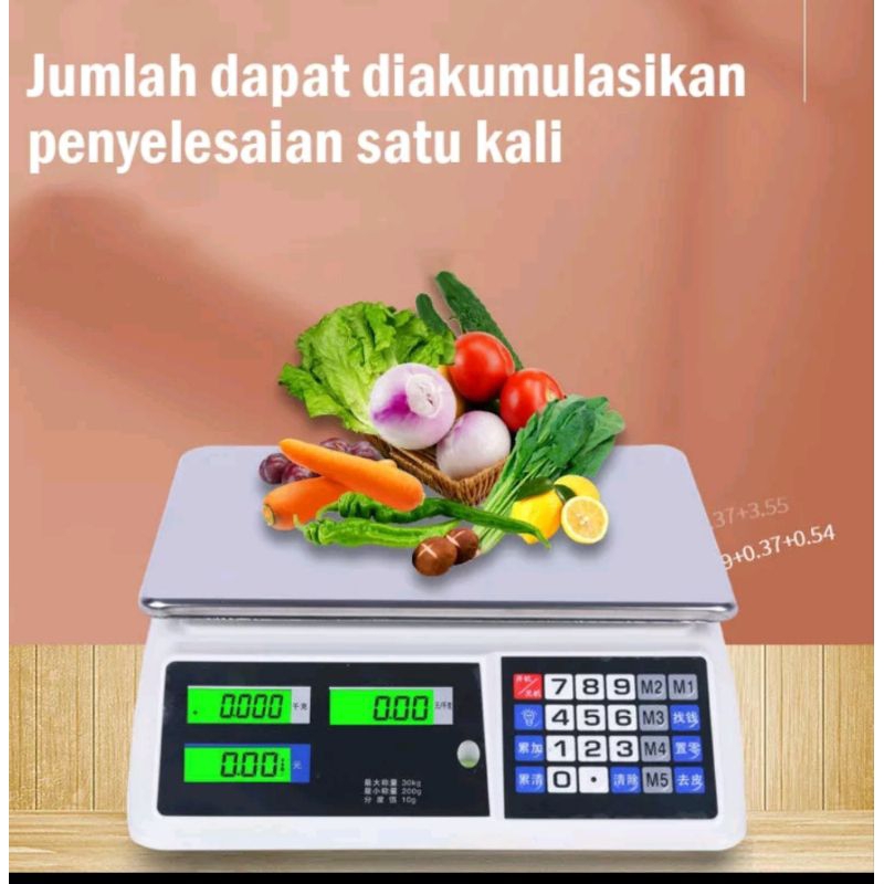 Jual timbangan digital 40kg timbangan buah loundry sayur telur ...