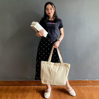 Jual Tote bag Custom Grosir Kanvas Tebal Premium Serat Twill Totebag Nudie Bags Custom Penutup ...