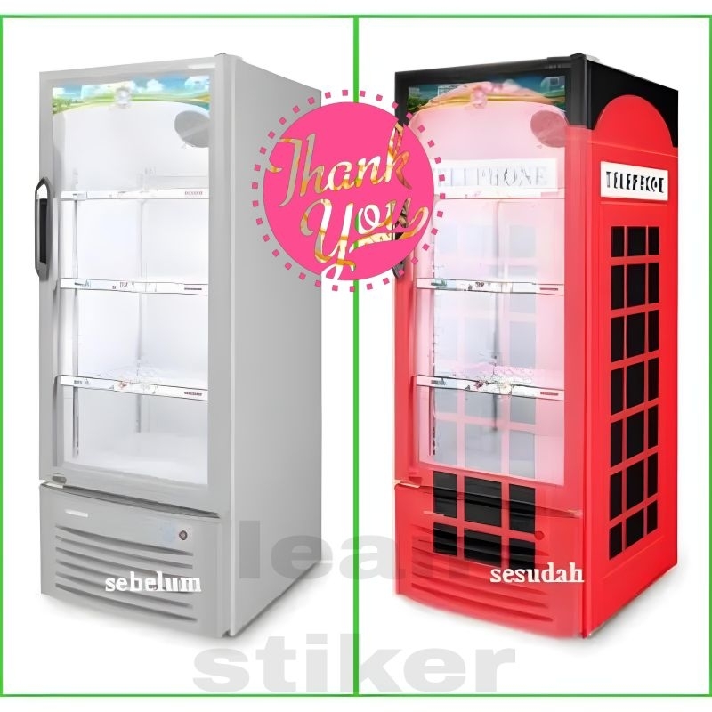 Jual Stiker showcase full body motif TELEPONE | Shopee Indonesia