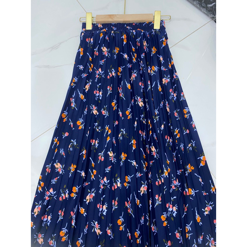 Jual ROK MOTIF BUNGA FLORAL / ROK DAILY KOREAN STYLE / LILY FLOWER ...
