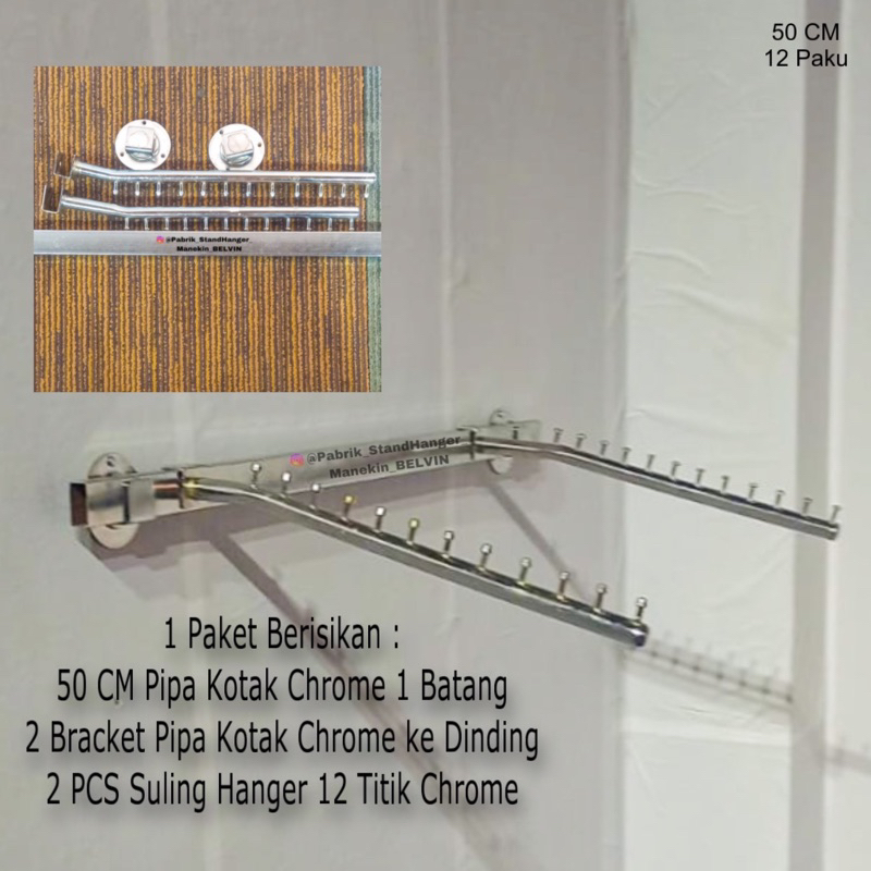 Jual Paket CROOM Pipa Kotak 50 CM Komplit Dengan Suling 12 Paku dan ...