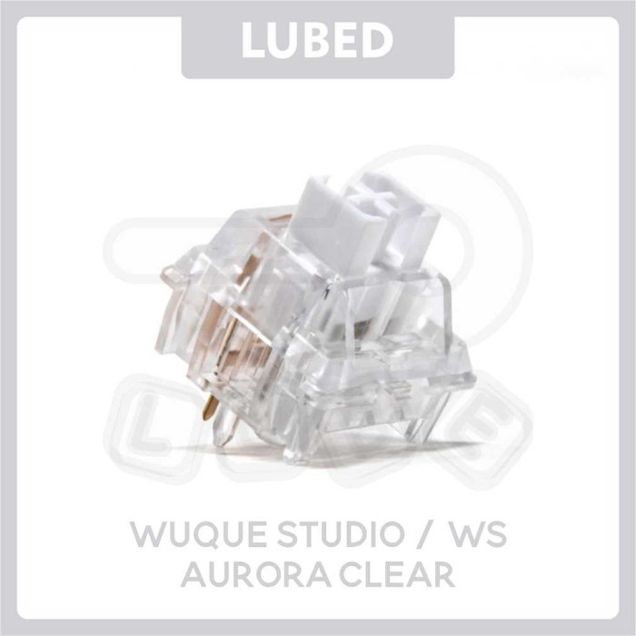 Jual LUBED Wuque Studio / WS Aurora Clear Switch Mechanical Linear with Krytox / Tribosys ...