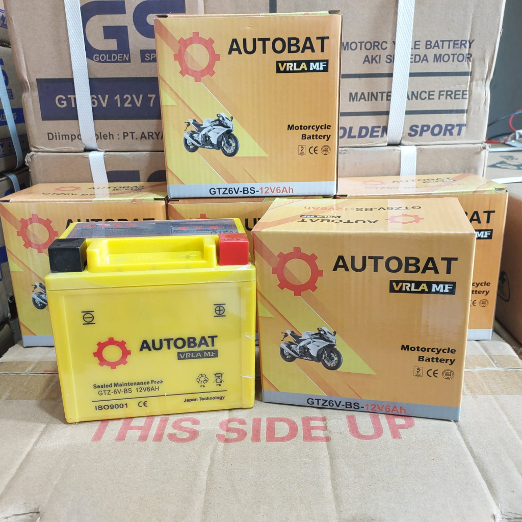 Jual Aki Motor Supra PCX 150, GTR 150, CBR 150, CB150R Autobat GTZ6V MF Aki Kering GEL Original ...