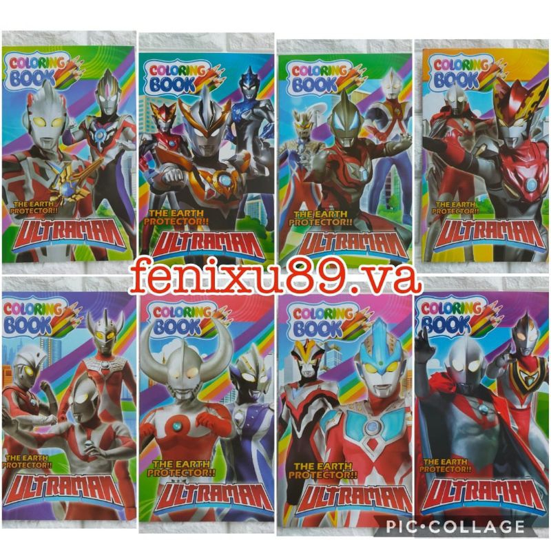 Jual Buku mewarnai Ultraman Rendom varian Ultraman | Shopee Indonesia