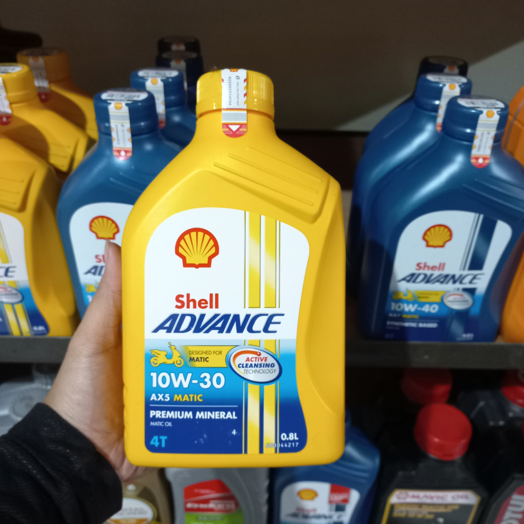Jual Oli Shell Advance Ax5 Matic 800ml 10w30 20w40 4T Beat Mio Vario ...