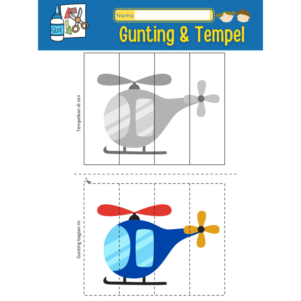 Jual Mainan Edukasi Anak Menggunting dan Menempel Vol. 4 / Menggunting ...