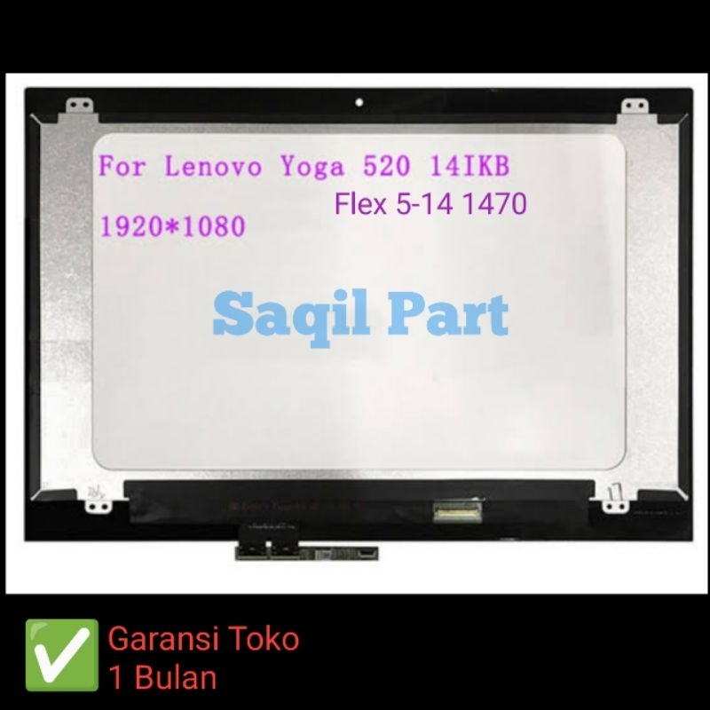 Jual Lenovo Flex 5-14 1470 80XA 81C9 Yoga 520-14ikb LCD LED Touchscreen ...