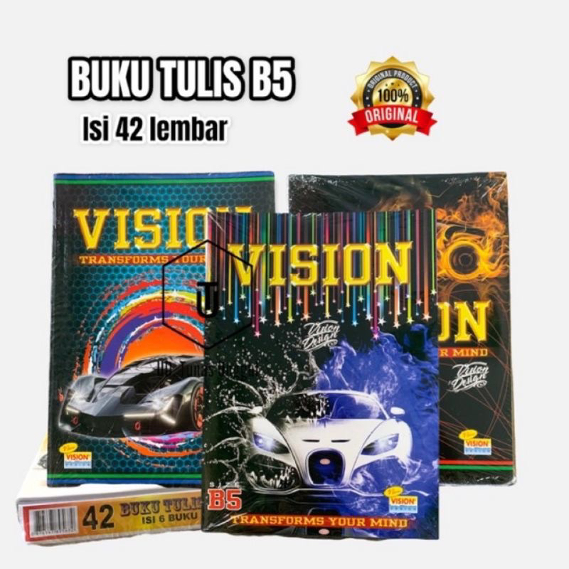 Jual BUKU TULIS BOXY VISION 42 LEMBAR | Shopee Indonesia