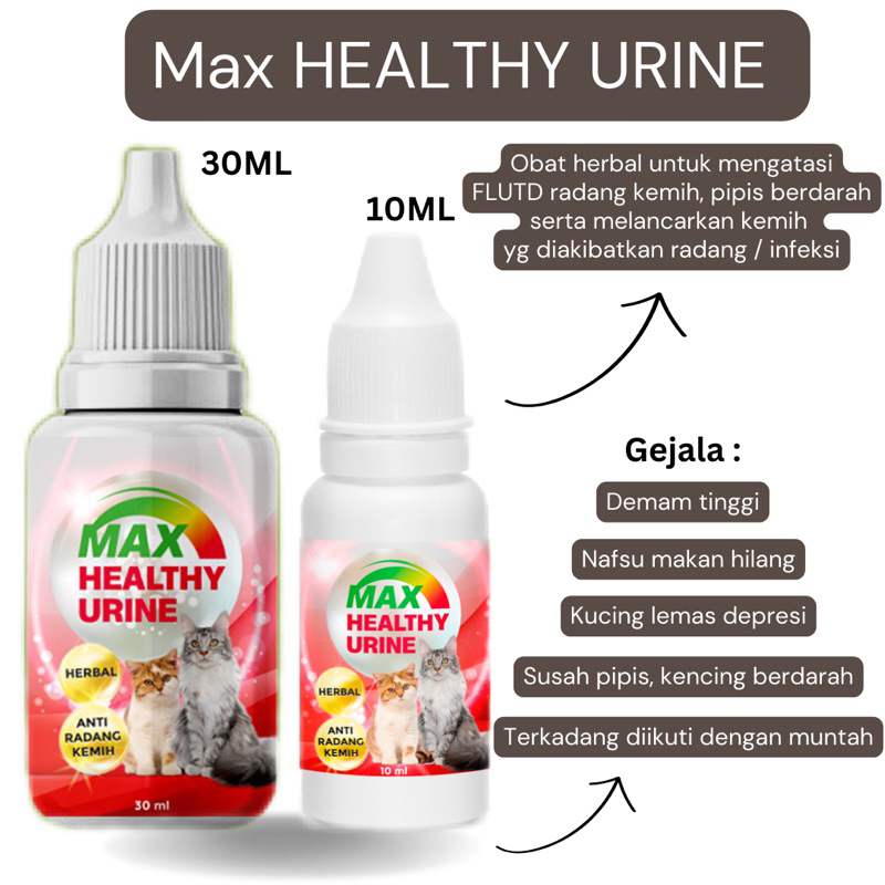 Jual Obat Urinary Anti Radang Kemih Kucing HEALING URINE / MAX HEALTHY ...