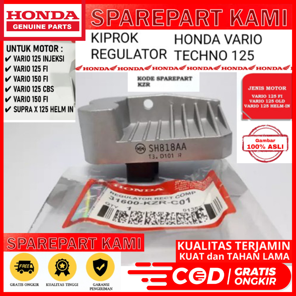 Jual KIPROK REGULATOR VARIO 125 / VARIO 125 FI OLD / NEW / VARIO 125 FI ...
