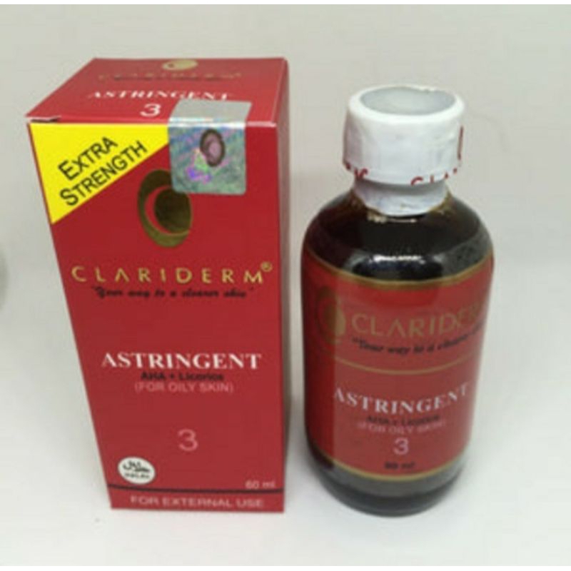 Jual CLARIDERM ASTRINGENT Alkohol No.3 ORIGINAL | Shopee Indonesia