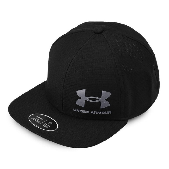 Jual Topi Under Armour UA Iso-Chill ArmourVent Flat Brim Cap Black ...