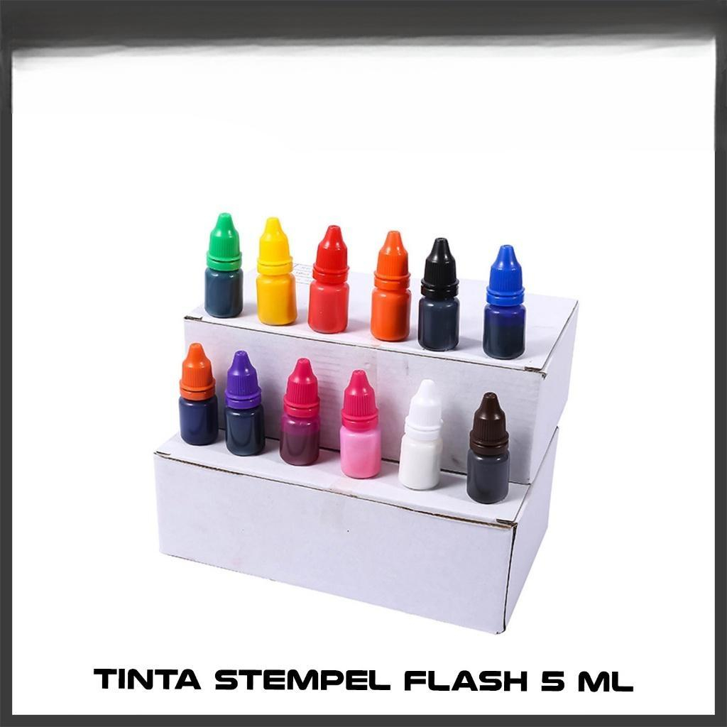 Jual Tinta Refill Stempel Flash 5ml I Otomatis Anti Luntur I Stample I ...