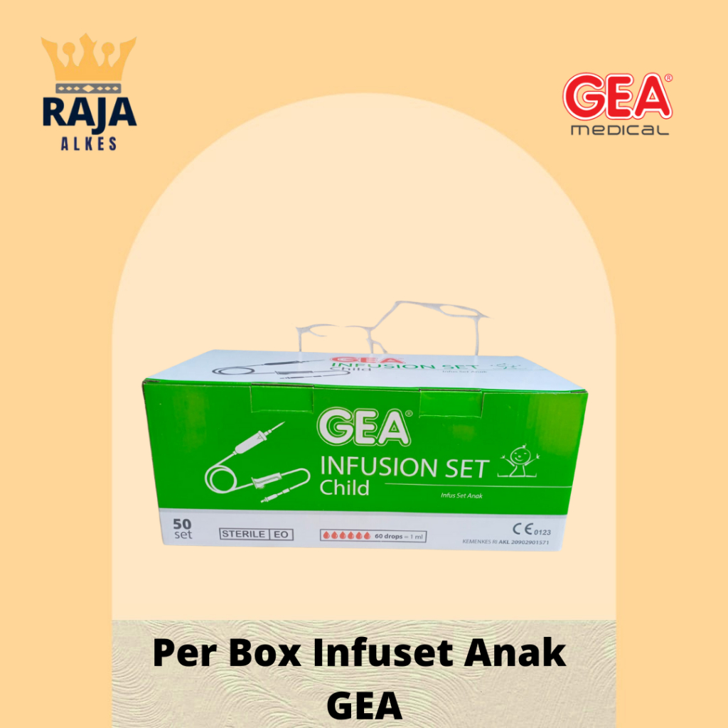 Jual Per Box Infuset Anak GEA Selang Infus Set Child GEA Per Box Isi 50 ...