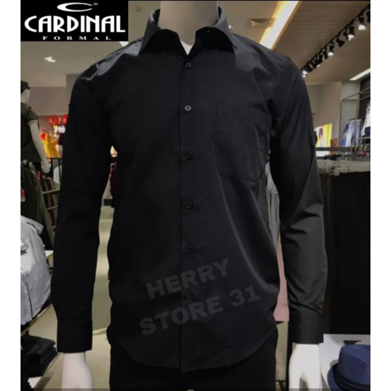 Jual KEMEJA CARDINAL CDL FORMAL SLIMFIT PREMIUM QUALITY WARNA HITAM ...