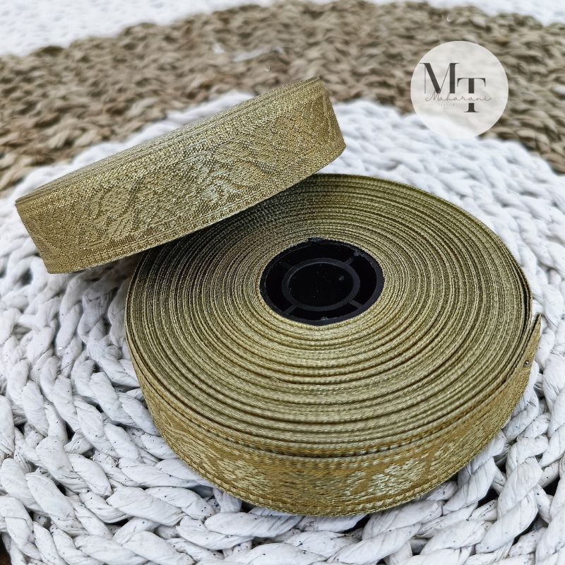 Jual Pita renda mas / pita renda bordir / pita renda mas 2,5cm / Pita ...