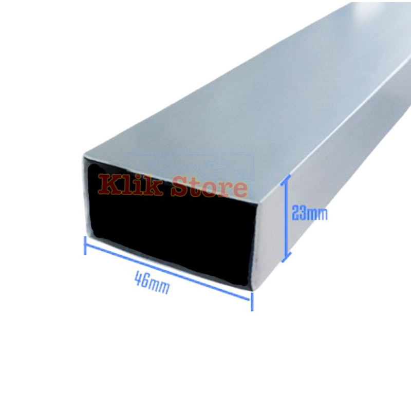 Jual Hollow Jidar Kotak Aluminium 1x2 Banci (2,3cmx4,6cm) Silver, Coklat, Putih | Shopee Indonesia