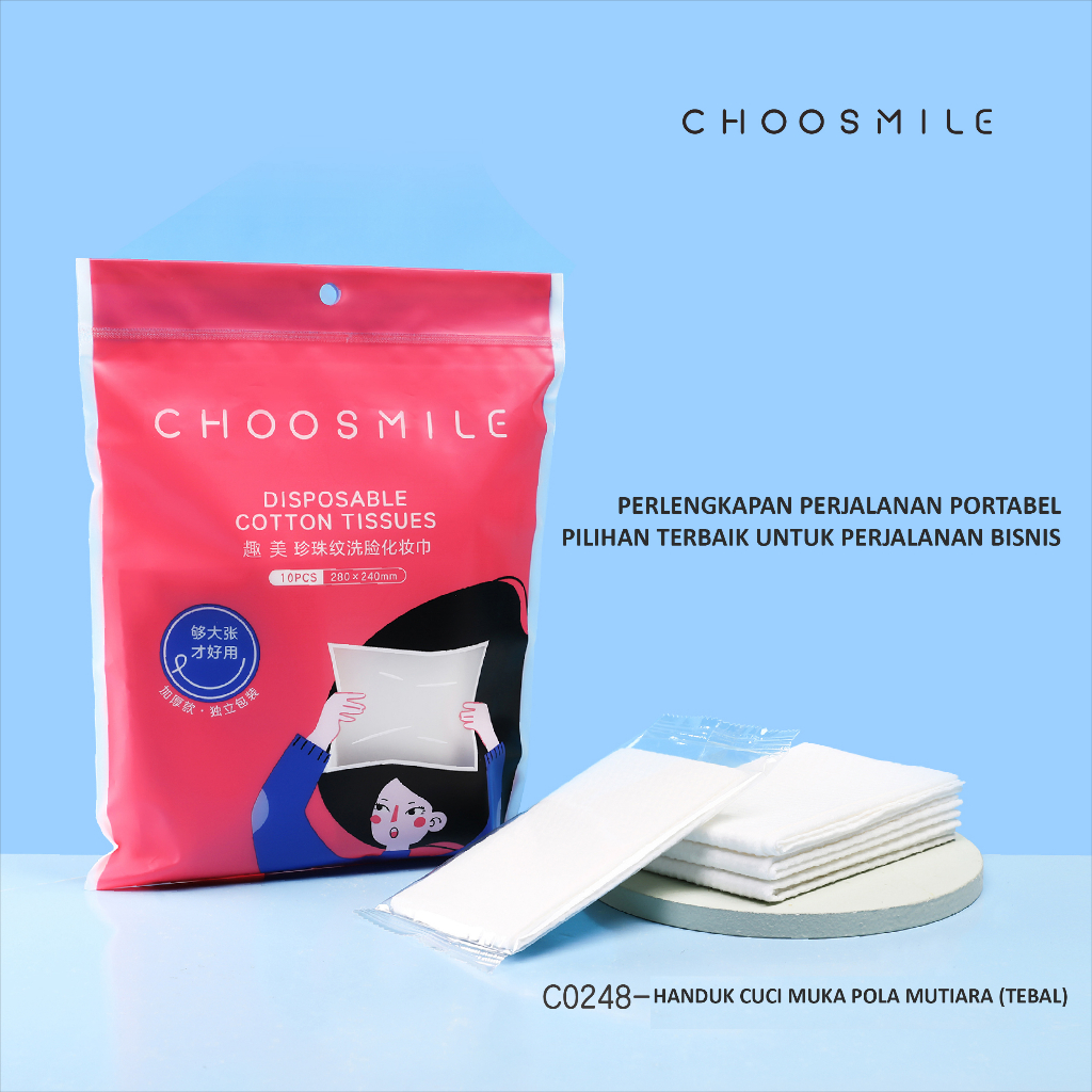 Jual Tisu Wajah Portable Mini Handuk Portable Mini isi 10 lembar Bahan ...