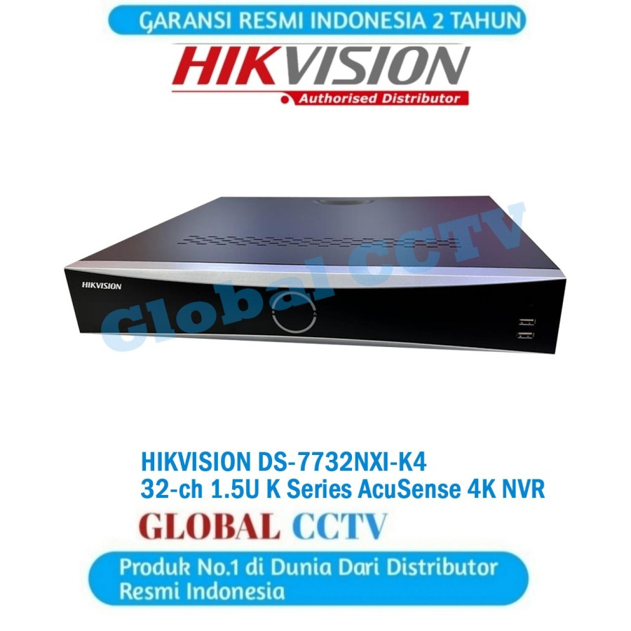 Jual HIKVISION DS-7732NXI-K4 4K NVR 32 CHANNEL | Shopee Indonesia