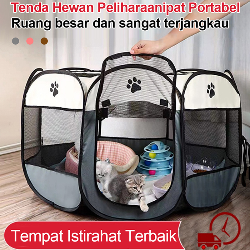Jual DL Kandang Kucing Besar Tenda Kucing Kandang Lipat Portable Rumah ...