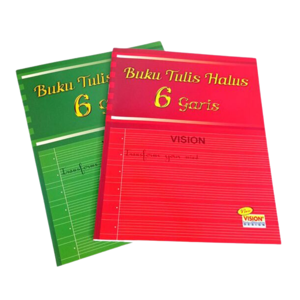Jual Buku Tulis Halus Garis 6 - VISION Buku Tulis Halus 38 Lembar ...