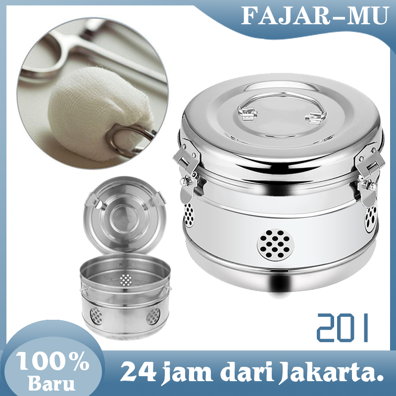 Jual Tromol Kasa Stainless Steel 17 Cmtromol Kasa Steril Kecil Tangki ...