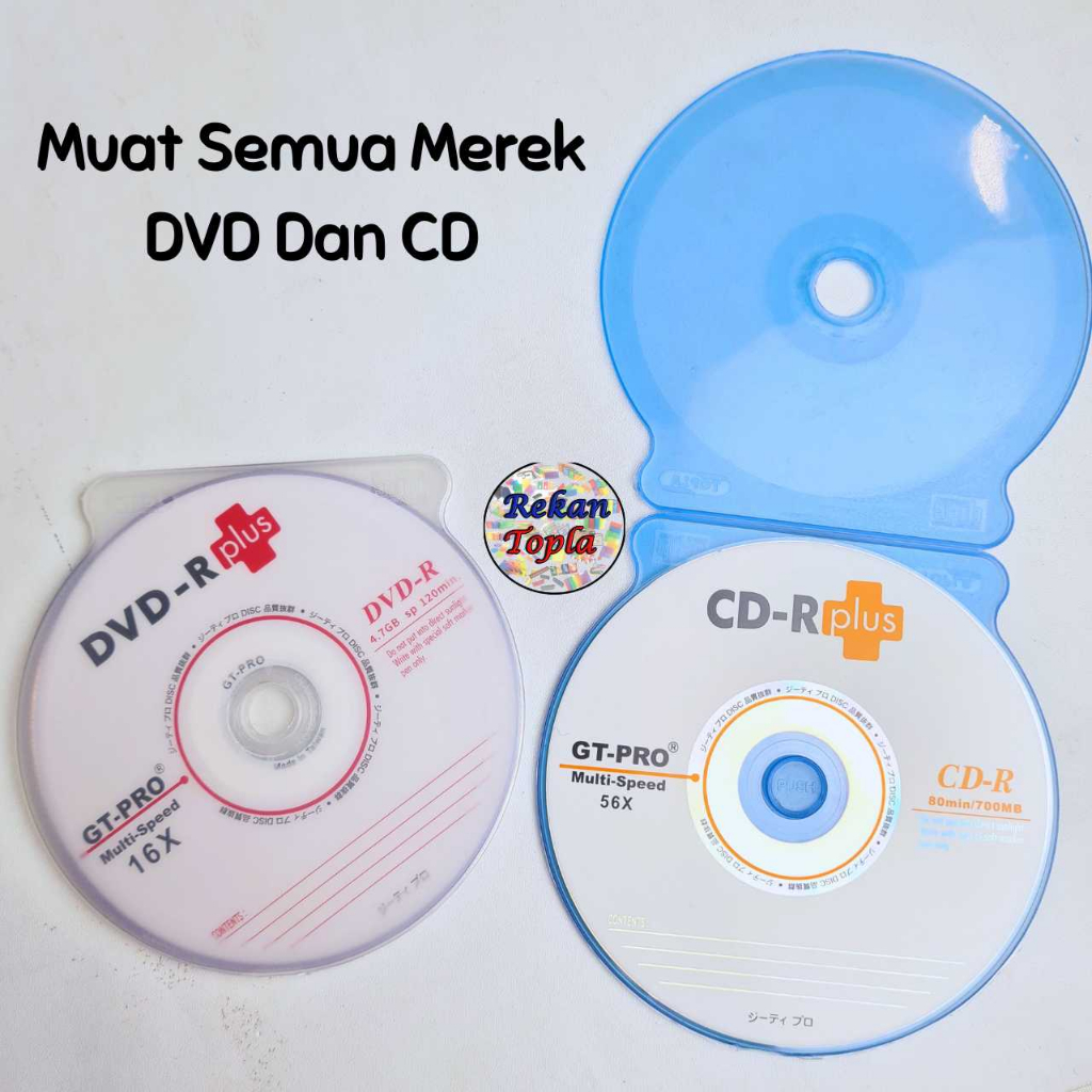 Jual Tempat CD bulat Transparan / DVD Bulat / Bahan Plastik / Cd Kerang Topla / Asli Topla ...
