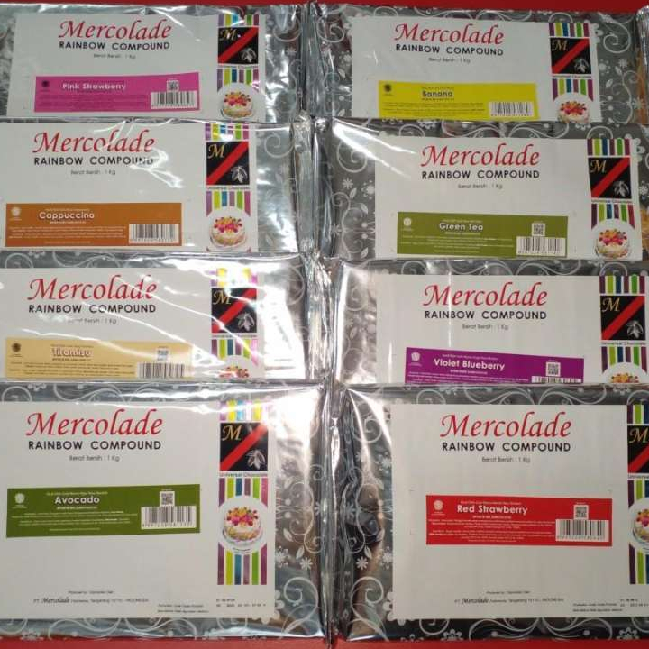 Jual MERCOLADE RAINBOW COMPOUND 1 KG | Shopee Indonesia