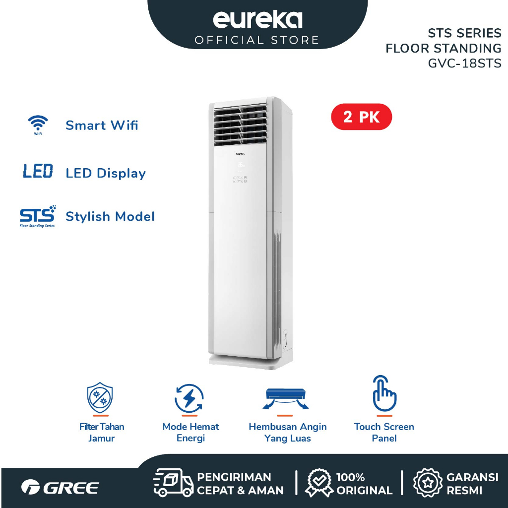 Jual GREE AC Floor Standing 2PK - Inverter - Dengan Smart WIFI dan LED ...