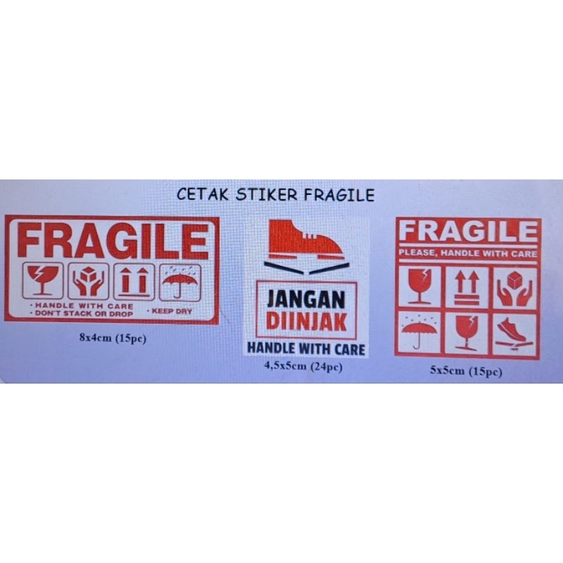 Jual Stiker Fragile Online Shop | Shopee Indonesia