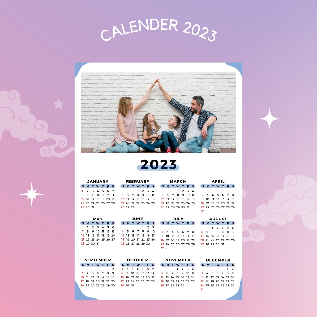 Jual Kalender Dinding Estetik 2023 | Calender Aesthetic 2023 | Kalender ...