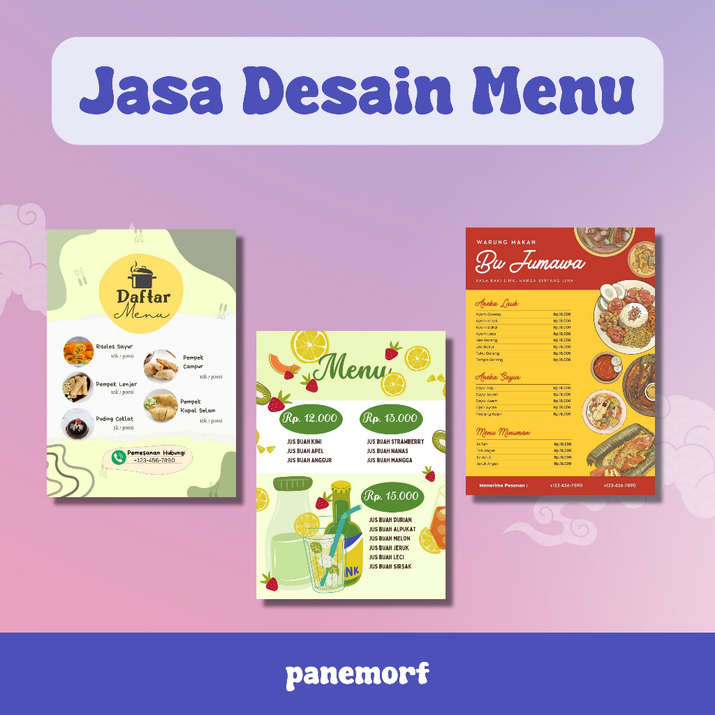 Jual Jasa Desain Menu Makanan Minuman | Design Menu | Shopee Indonesia