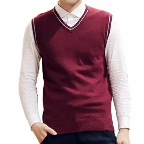 Jual Rompi Pria Rajut Knit Vest Vneck Variasi List Nathan - koen.id ...